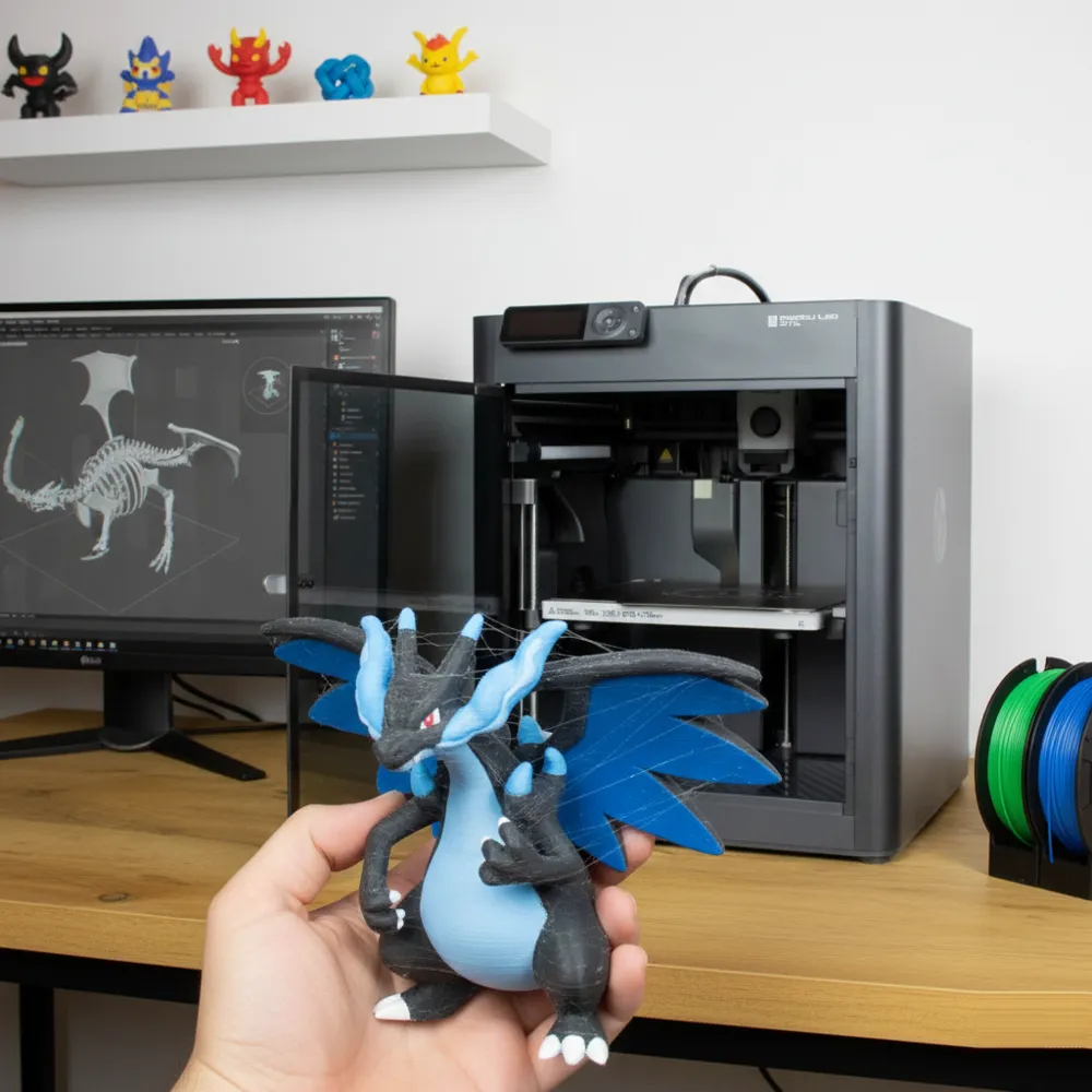 Pokemon Mega Charizard X - Free 3D Print Model - MakerWorld