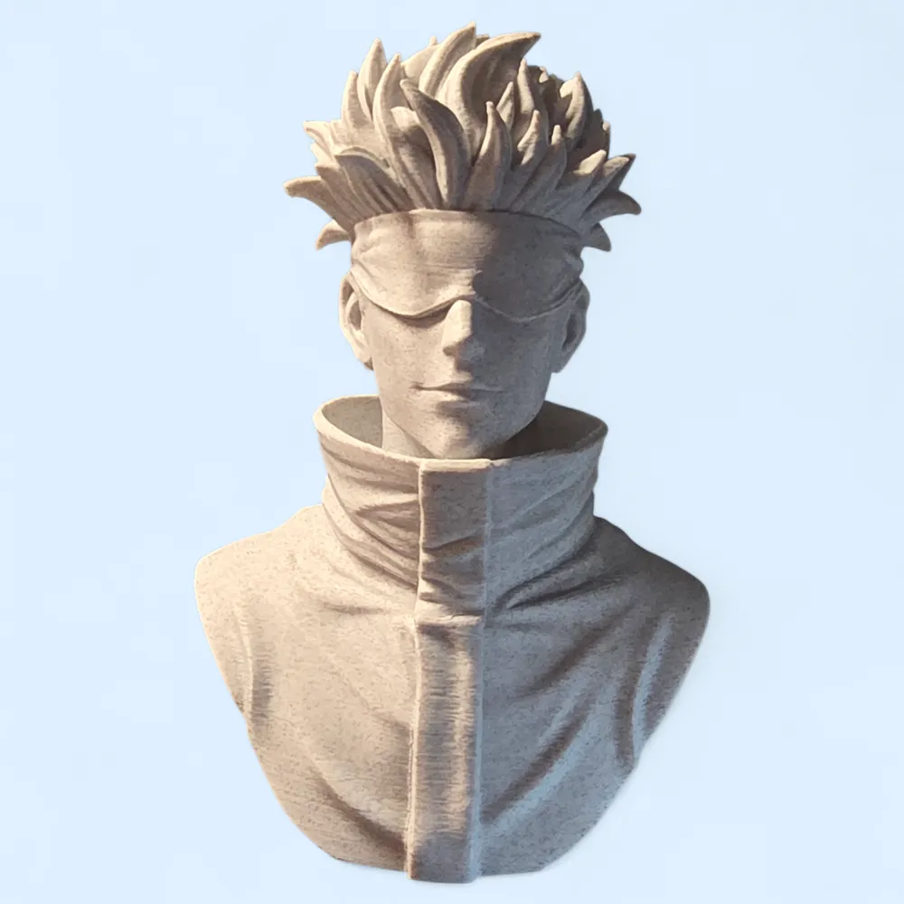 Bust of Satoru Gojo - Jujutsu Kaisen - Free 3D Print Model - MakerWorld
