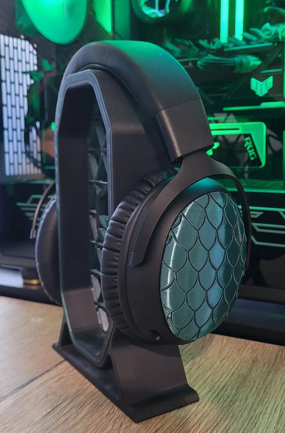 HyperX Cloud 3s Wireless 이어컵 플레이트 드래곤 스케일 - 무료 3D 프린트 모델 - MakerWorld