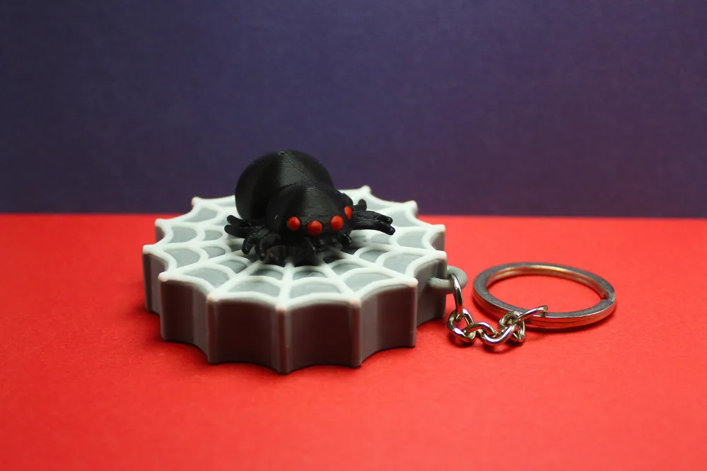 Spider Clicker Keychain by Stardust3D MakerWorld: Download Free 3D Models