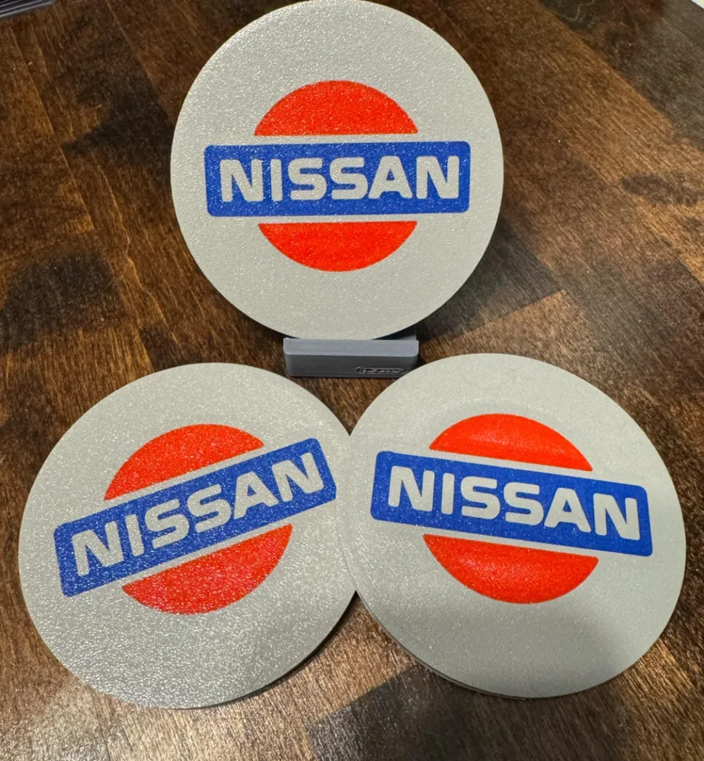 Nissan Logo Drink Coaster - Fan Art by Tuck91 - MakerWorld