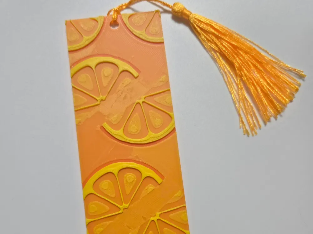 orange slice bookmark art by cathrinedmarie - MakerWorld
