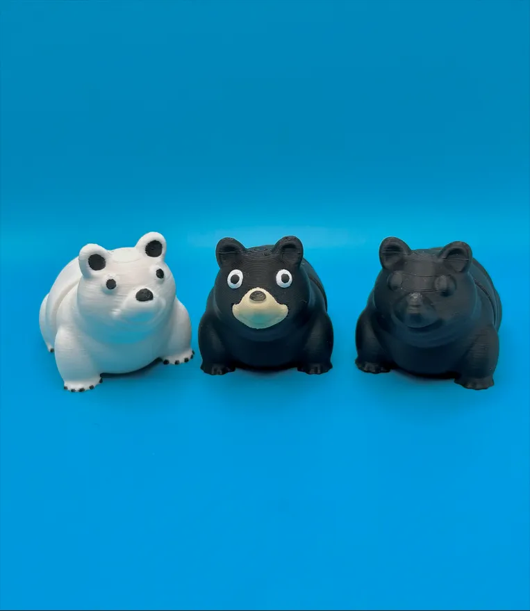 Simple Articulated Chonky Bear (No Support) by nerddad3d MakerWorld ...