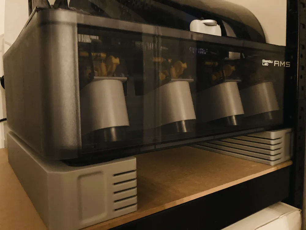 Under AMS Build Plate Storage - No Side Mounts - Bambu Lab P1S, X1C ...