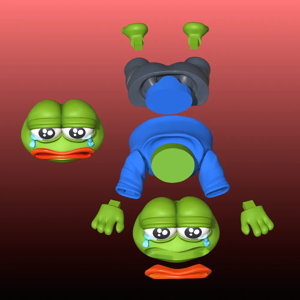 Pepe Frog - Flexi - Free 3D Print Model - MakerWorld