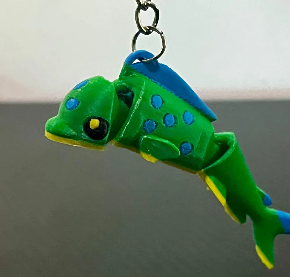 Eco Toy - Dorado Fish Key Chain - Free 3D Print Model - MakerWorld