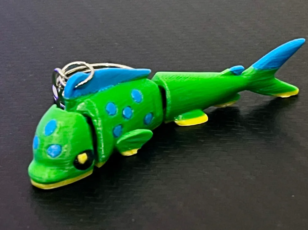 Eco Toy - Dorado Fish Key Chain - Free 3D Print Model - MakerWorld