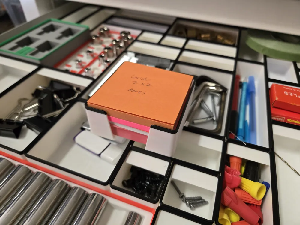 Gridfinity 2x2 Stickey Note Holder by Lee_337 MakerWorld: Download Free ...