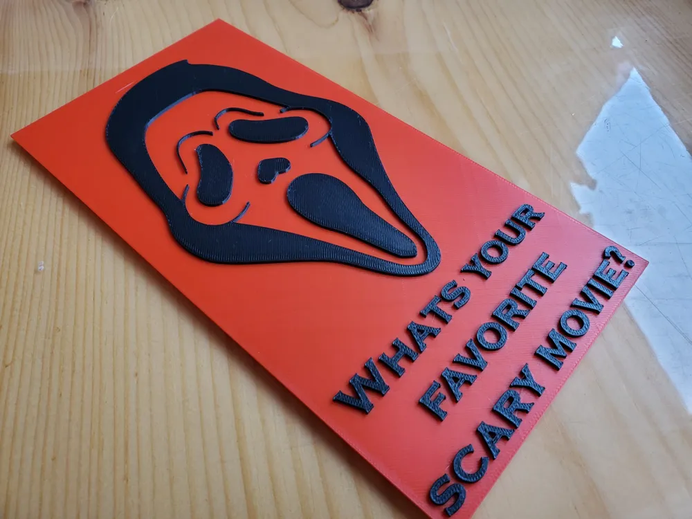 Ghostface sign by Ahkikiw MakerWorld: Download Free 3D Models