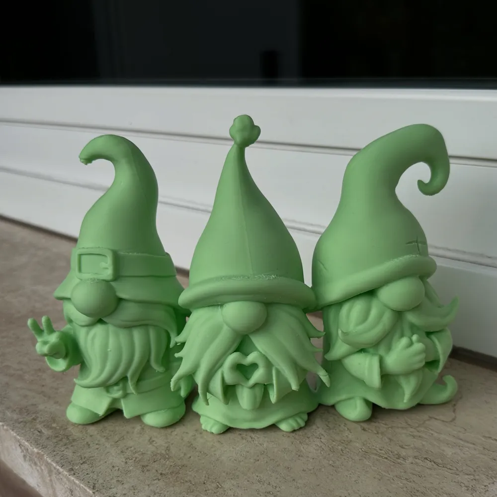 3 cute Gnomes - Free 3D Print Model - MakerWorld