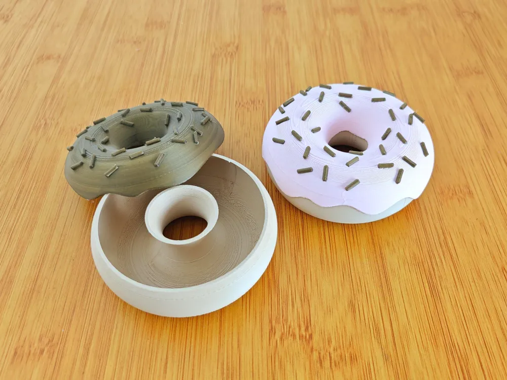 Donut Storage Box / Candy Bowl by Nature Hut MakerWorld: Download Free ...