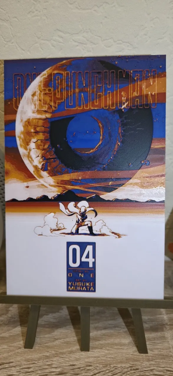 One Punch Man: Chapter 21 Cover Art Hueforge - Free 3D Print Model ...