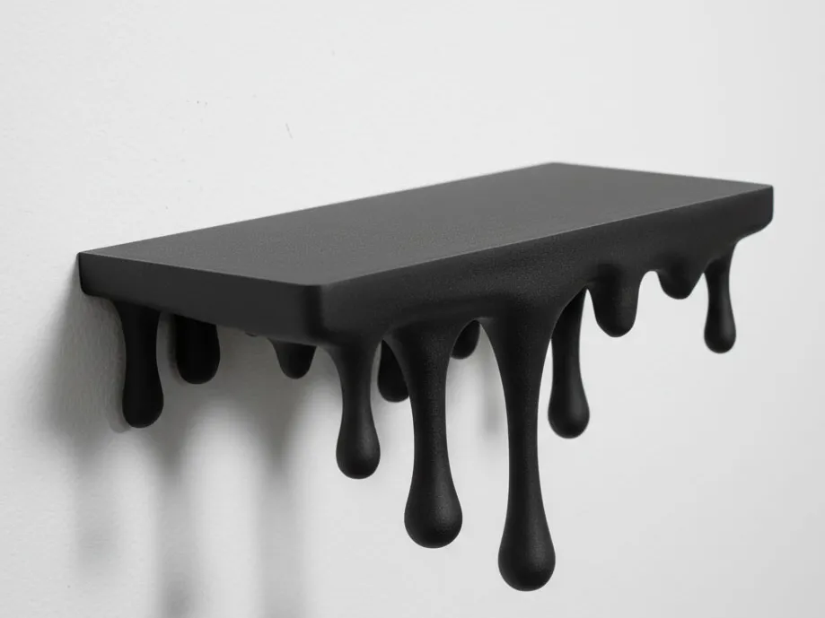 Melting Wall Shelf – Dripping Modern Shelf - Free 3D Print Model ...