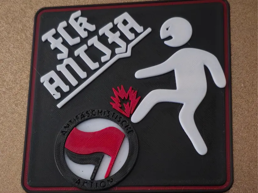 FCK Antifa Shield - Stylish in Resistance by motommealody3 - MakerWorld
