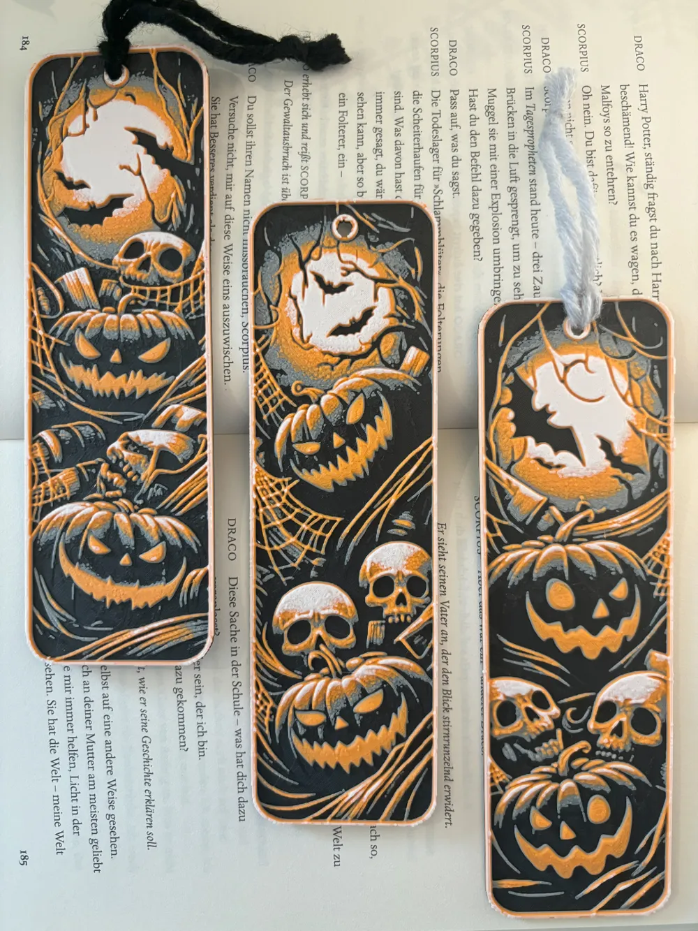 Halloween - Pumpkin Bookmark set by GravityJD - MakerWorld