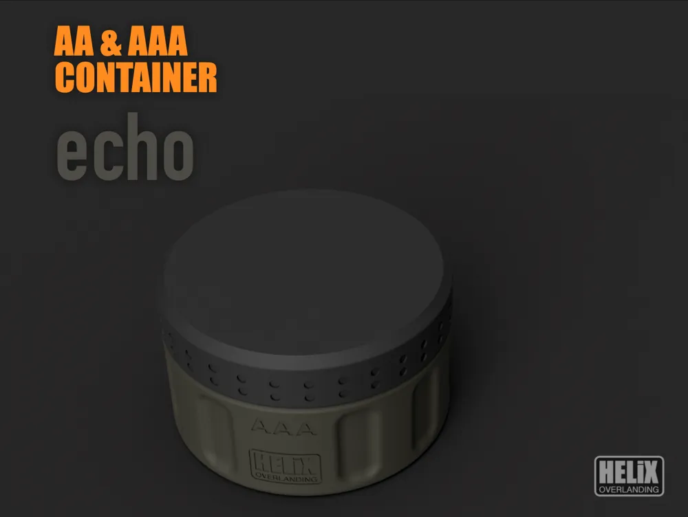AA & AAA Battery Vault – rugged Screw-Top Edition - Free 3D Print Model ...
