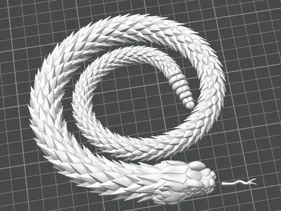 Articulated Rattlesnake, segmented snake with spherical joints (DIY ...