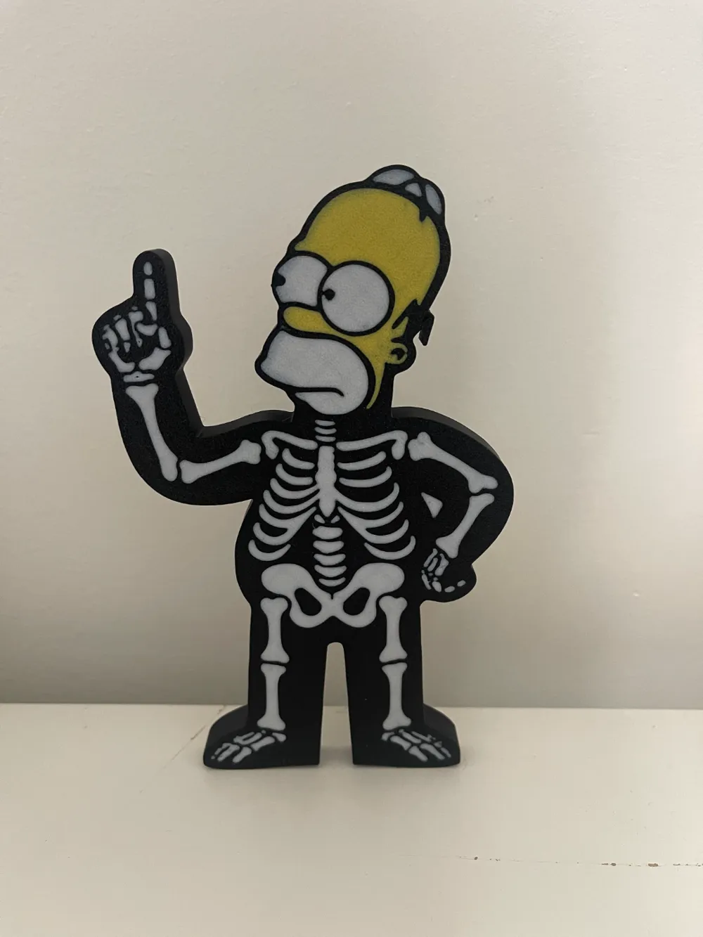 Homer Simpson Skeleton Halloween decor by mOliveira - MakerWorld