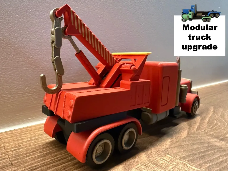 Heavy wrecker tow truck snap-on upgrade - Free 3D Print Model - MakerWorld