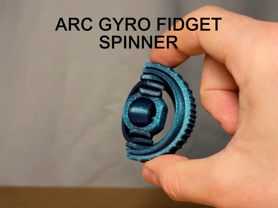 Arc Gyro Fidget Spinner - Free 3D Print Model - MakerWorld