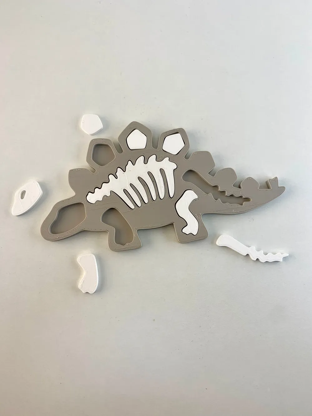 Stegosaurus bones puzzle by Juf_paulien_ MakerWorld: Download Free 3D ...
