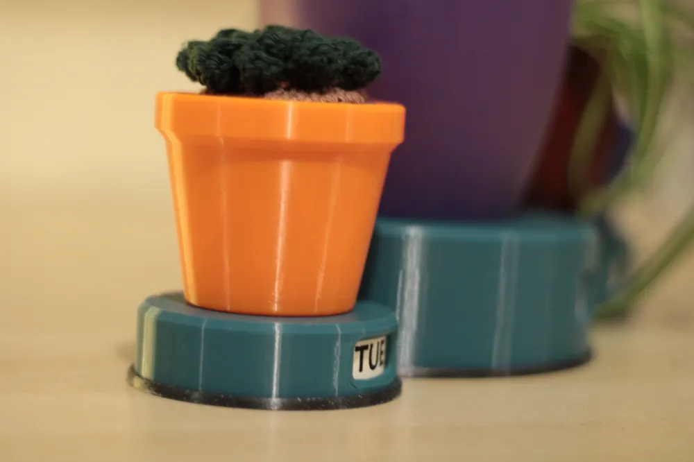 RoDate, The calender with rotating flower pots! by Lars - MakerWorld