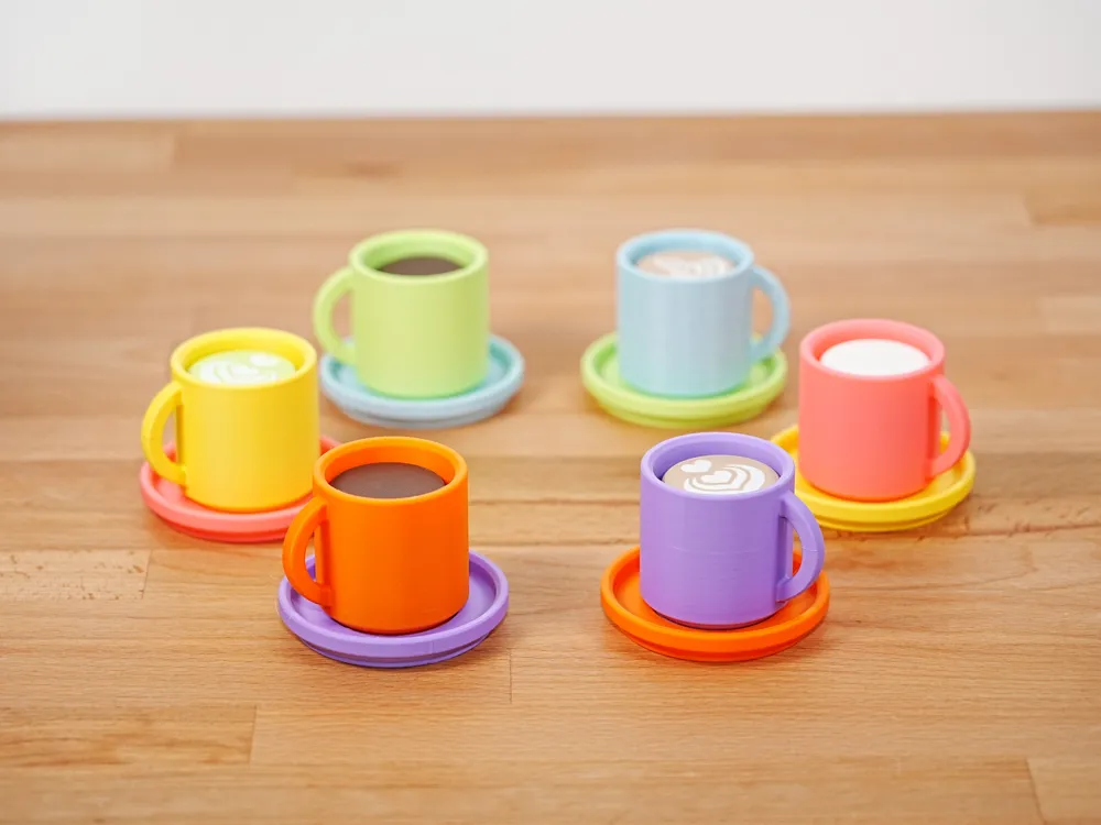 Stack & Play Dishes – Teacup & Saucer - Free 3D Print Model - MakerWorld