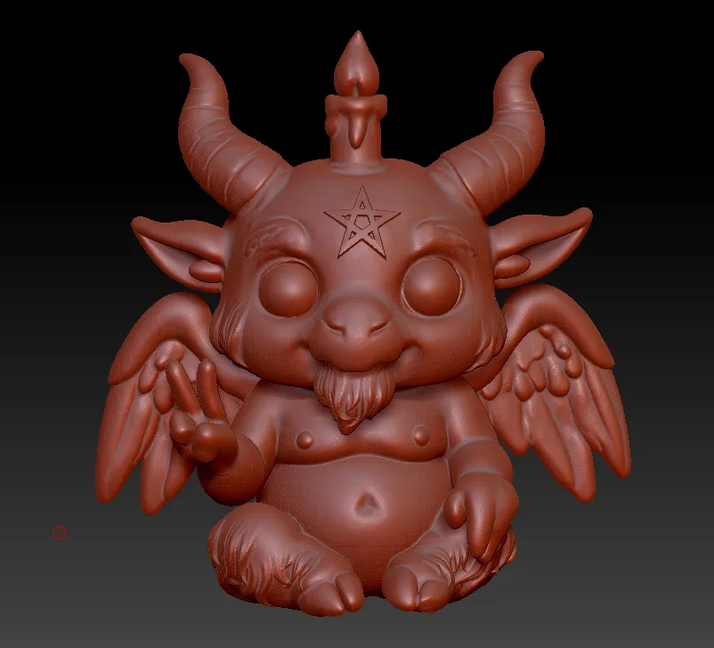 Chibi Baphomet – Pequeno Guardião do Equilíbrio - Modelo gratuito para ...