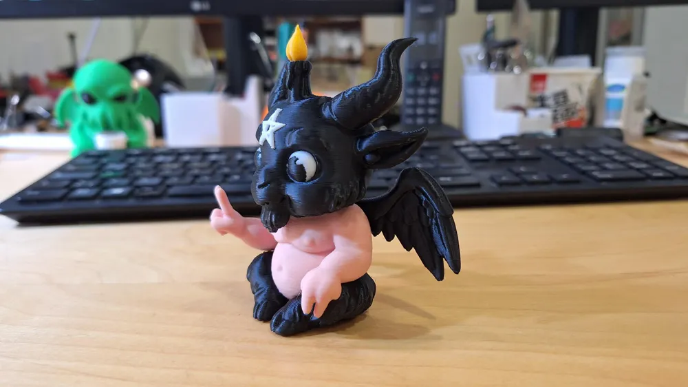 Chibi Baphomet – Tiny Guardian of Balance by minimalillusions - MakerWorld