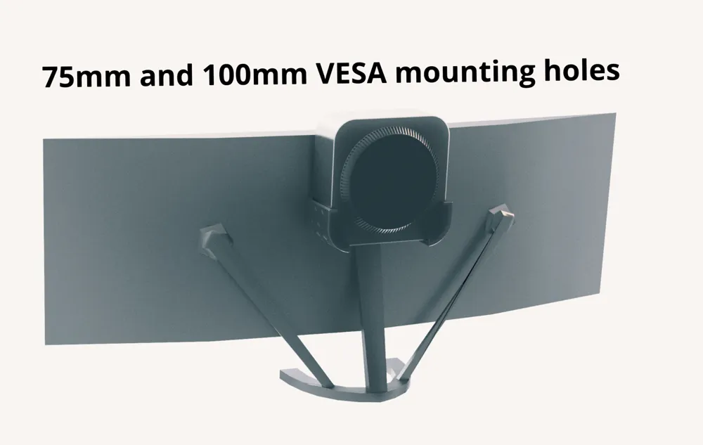 Mac Mini M4 Wall and Vesa Mount. Hexagon Design. by Snail - MakerWorld