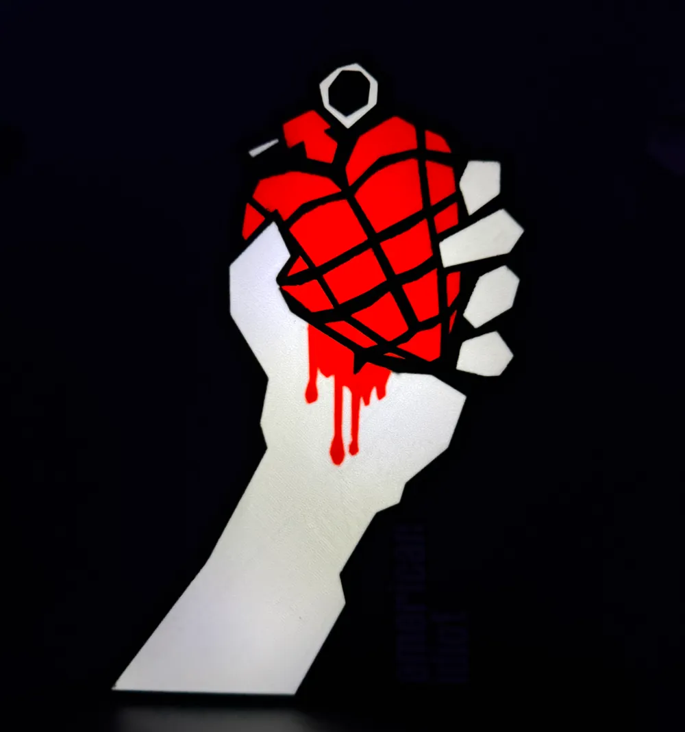Green Day American Idiot light box by Dave W MakerWorld: Download Free ...