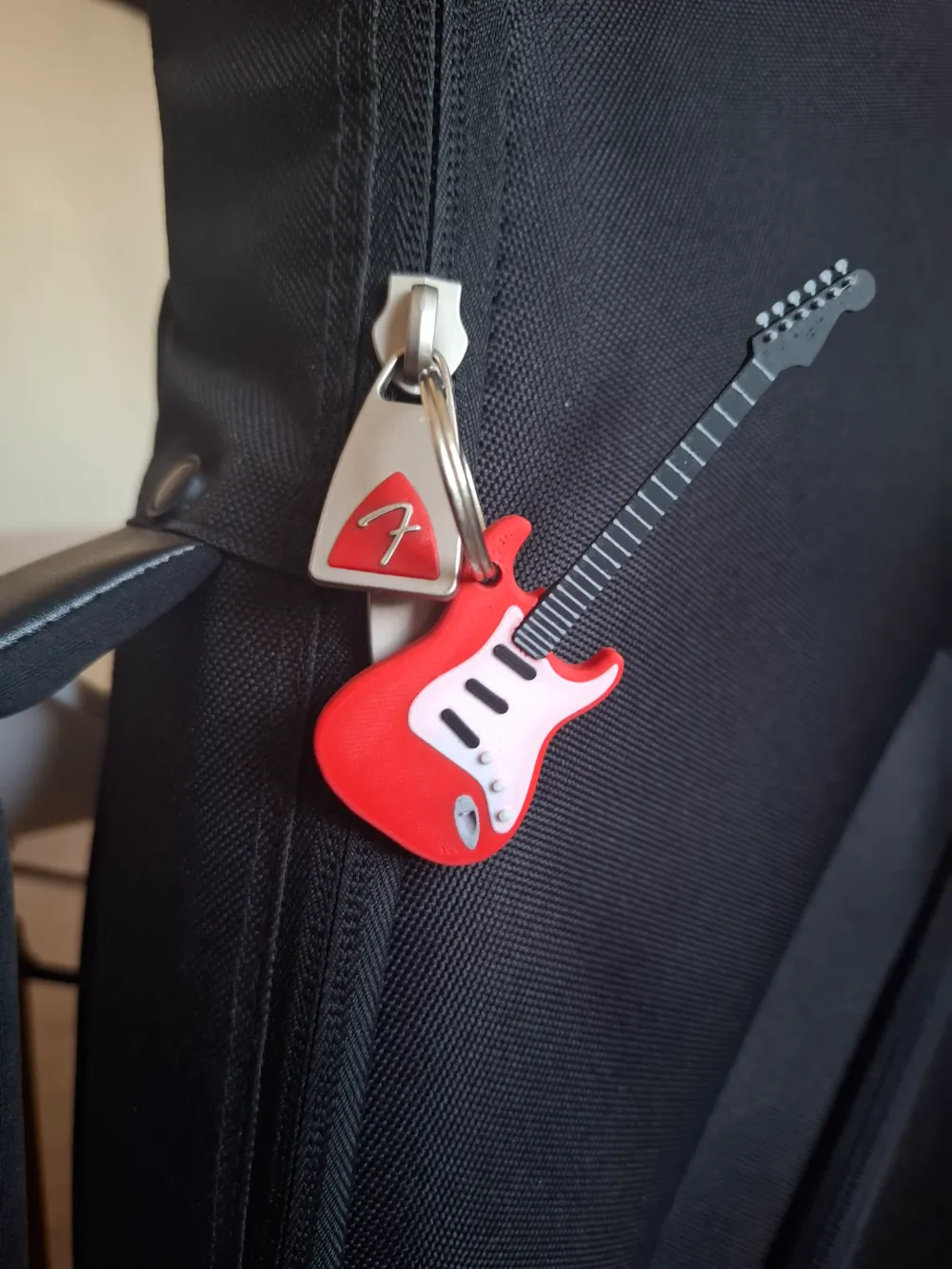 Fender Guitar Keychain and Magnet - Free 3D Print Model - MakerWorld