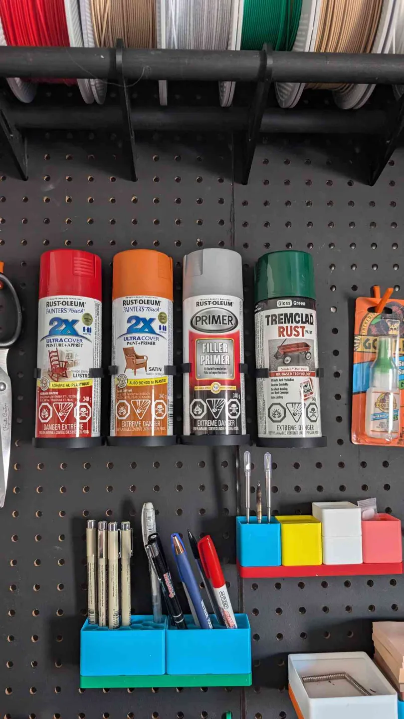 Pegboard Spray Can Holder by Androo4u - MakerWorld