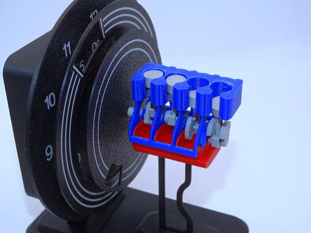 Dynamic Engine Clock (Clock Components Kit 011) by Mr.Rod - MakerWorld