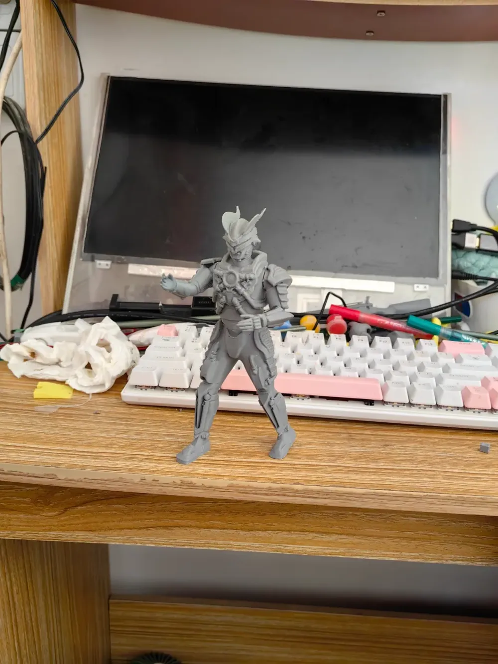 Mechanical Ultraman Zero battle pose, large size, optimized details and ...