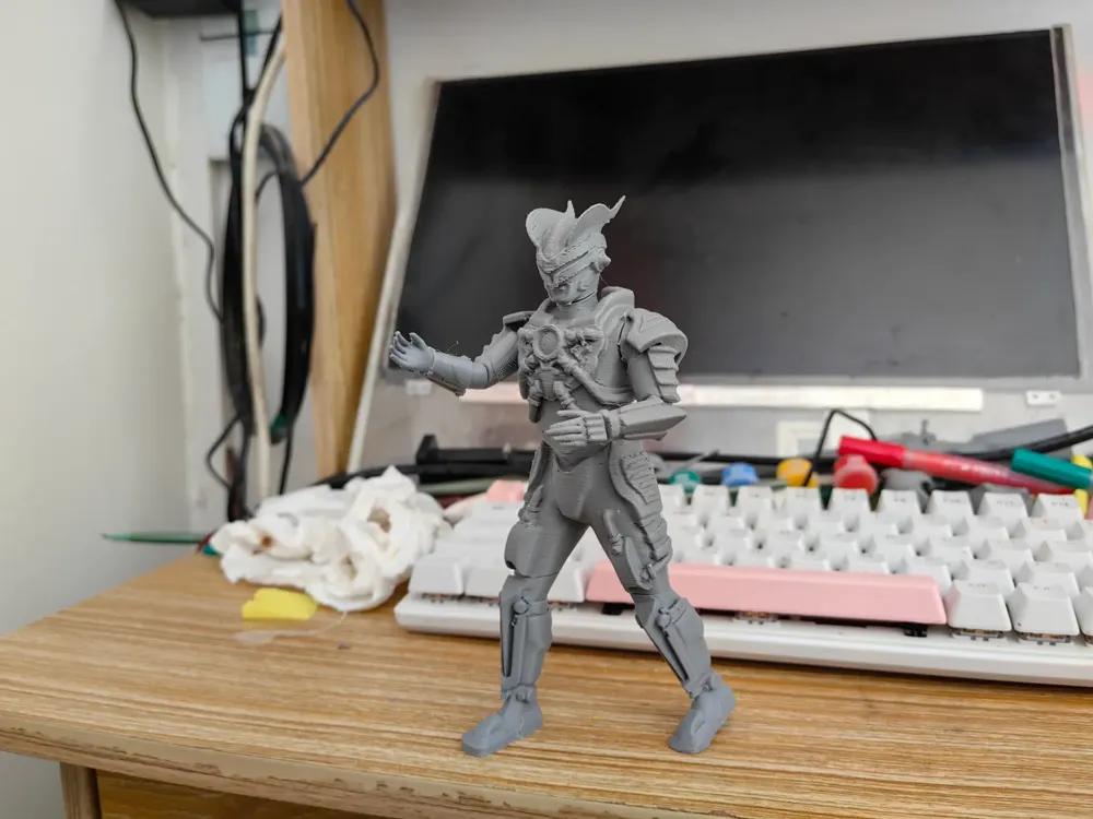 Mechanical Ultraman Zero battle pose, large size, optimized details and ...