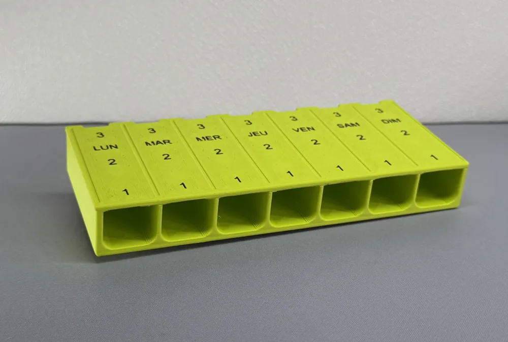 Modular 7-day pill organizer - Free 3D Print Model - MakerWorld