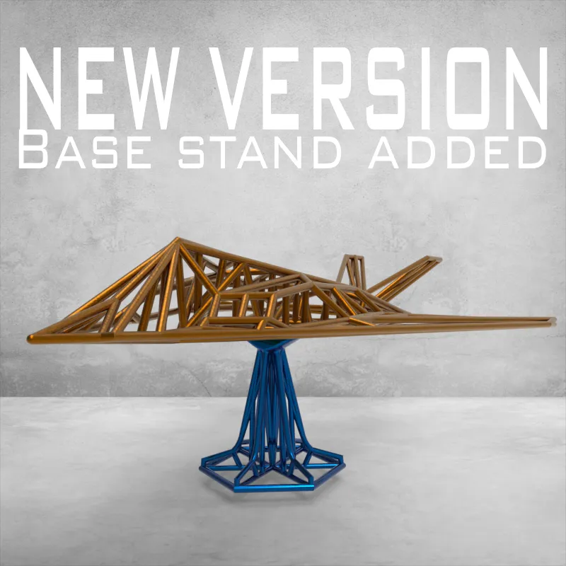 Lockheed F-117 Nighthawk Wire Style by EngGraph - MakerWorld