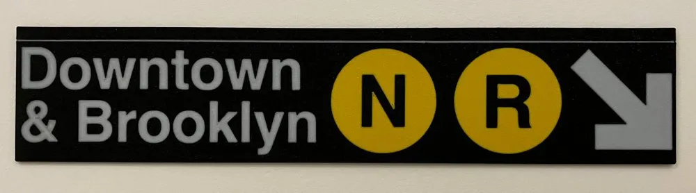 MTA Sign Downtown & Brooklyn / NYC by ArnaudGST - MakerWorld