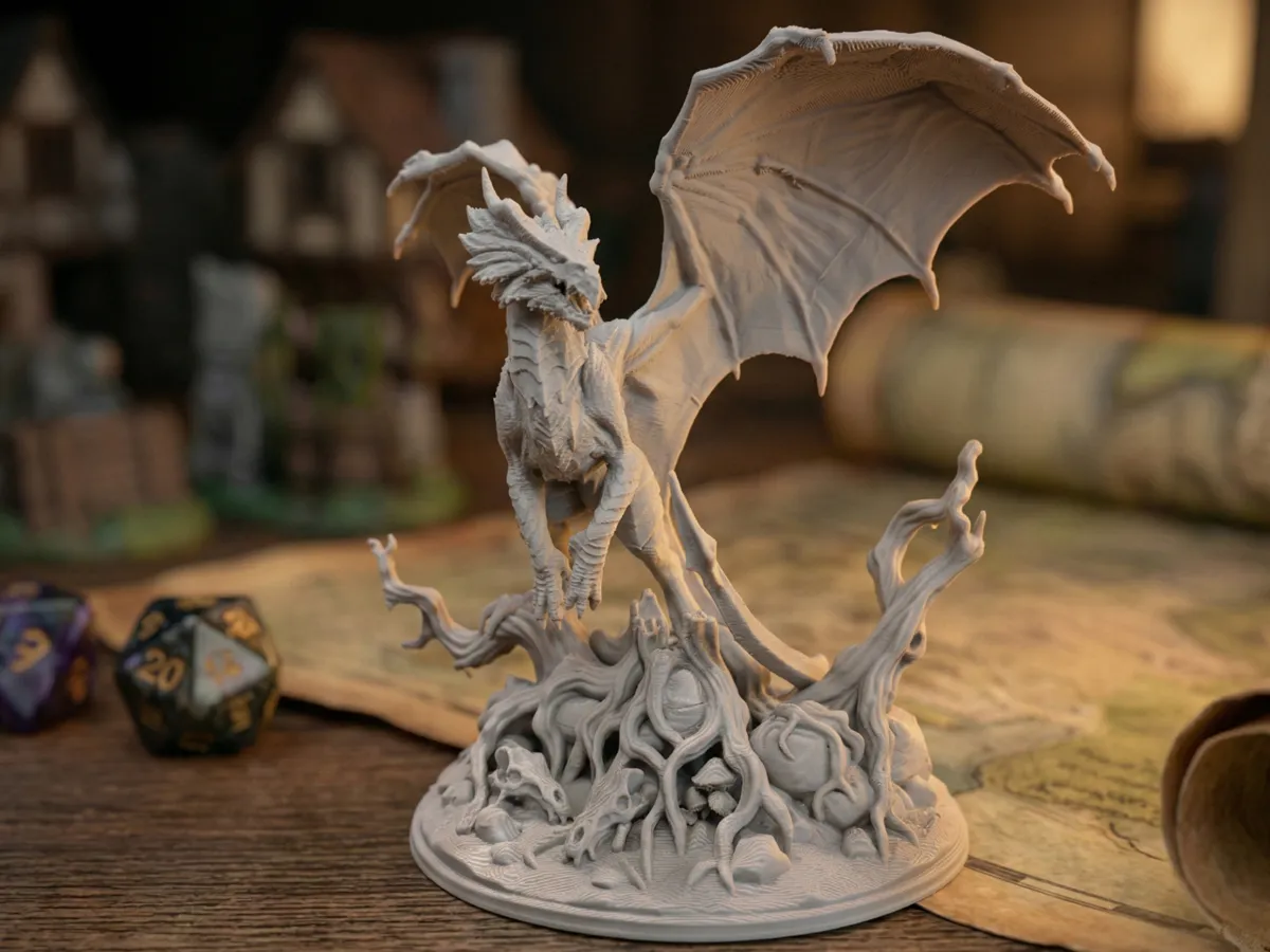 The Ancient Root Guardian - Fantasy dragon - Free 3D Print Model ...