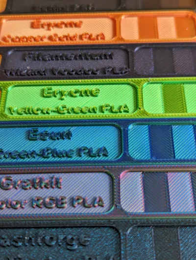 Filament swatches by jmaxime89 - MakerWorld