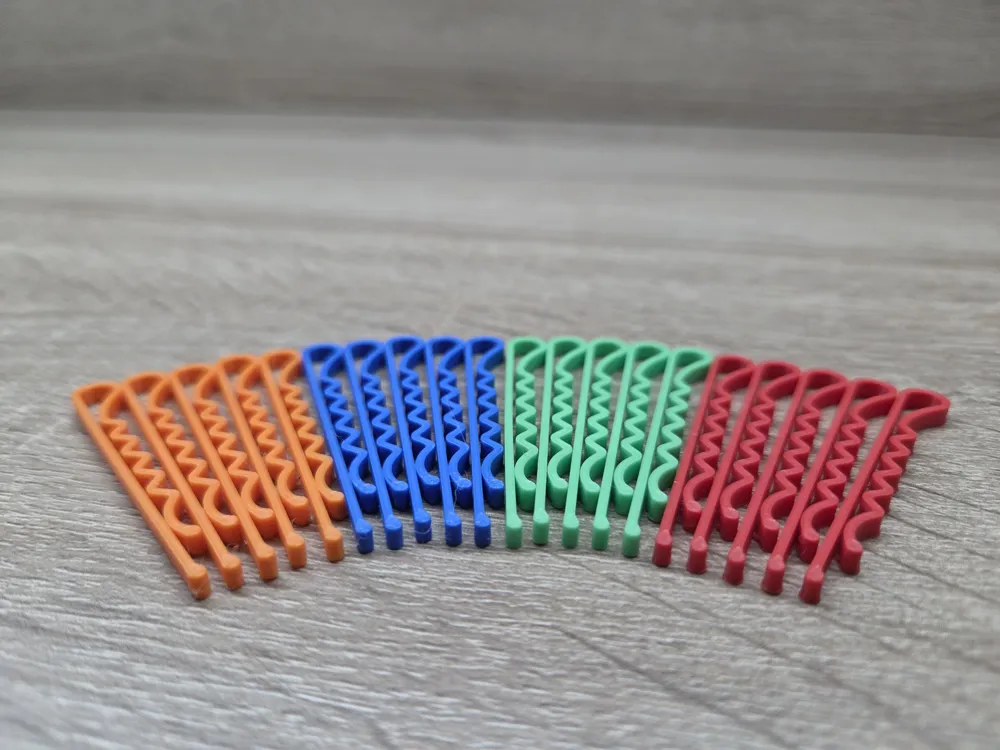 Wavy Color Hair Clips - Free 3D Print Model - MakerWorld