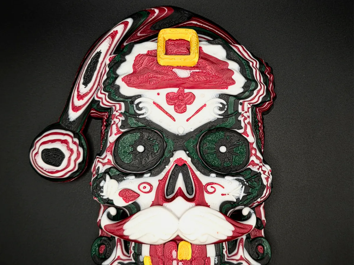 sugar skull santa by Simpson MakerWorld: Download Free 3D Models