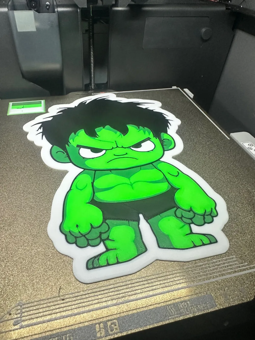 Mini Hulk artwork 2D by loloboss83 - MakerWorld