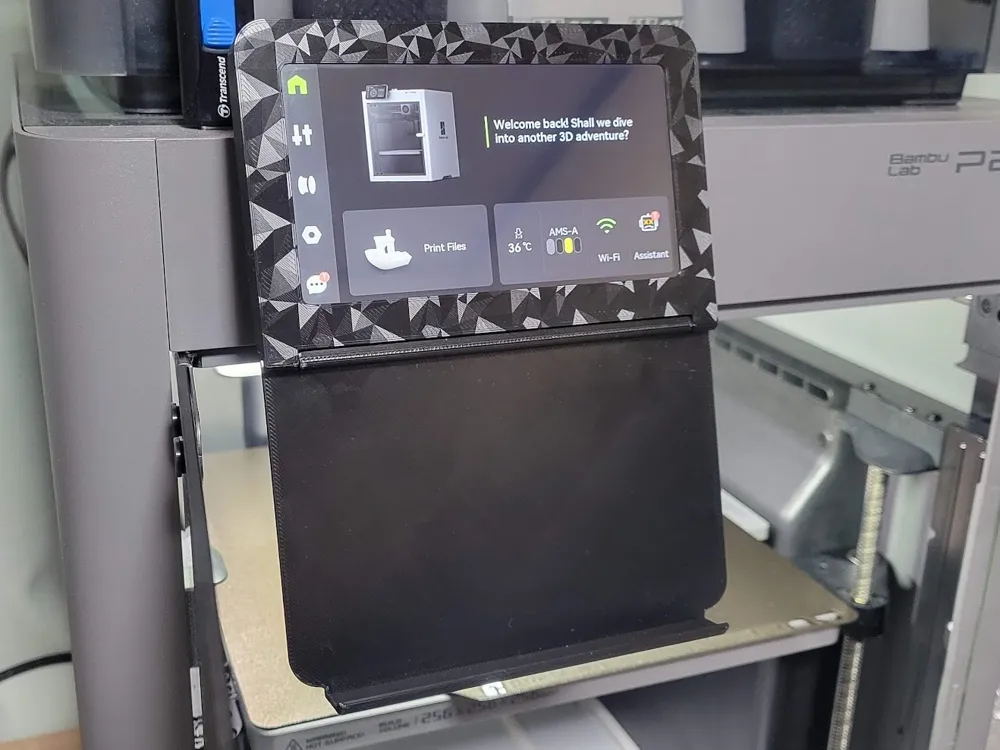 X2D/P2S Screen Cover with Phone Camera-Mount - Free 3D Print Model ...