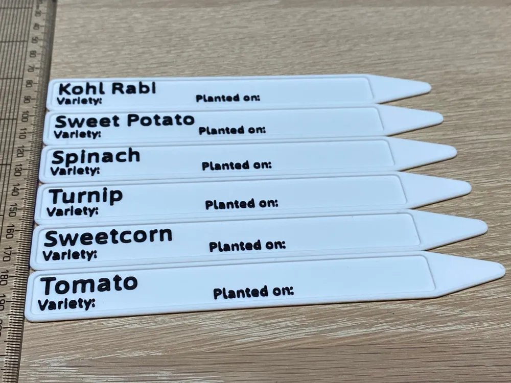 Customisable Vegetable Labels by SpitfireDesign - MakerWorld