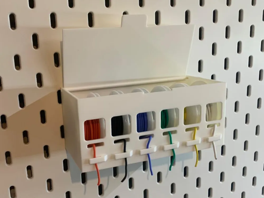 IKEA SKÅDIS Wire Spool Holder – with Flip-Open Lid - Free 3D Print ...