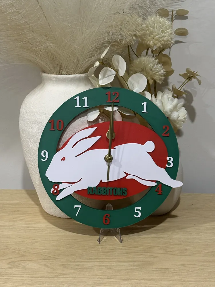 Rabbits Clock - Free 3D Print Model - MakerWorld