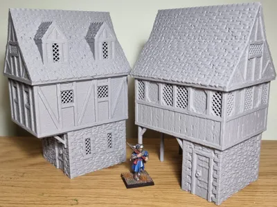 Modular Medieval Town VOL 2 - Free 3D Print Model - MakerWorld