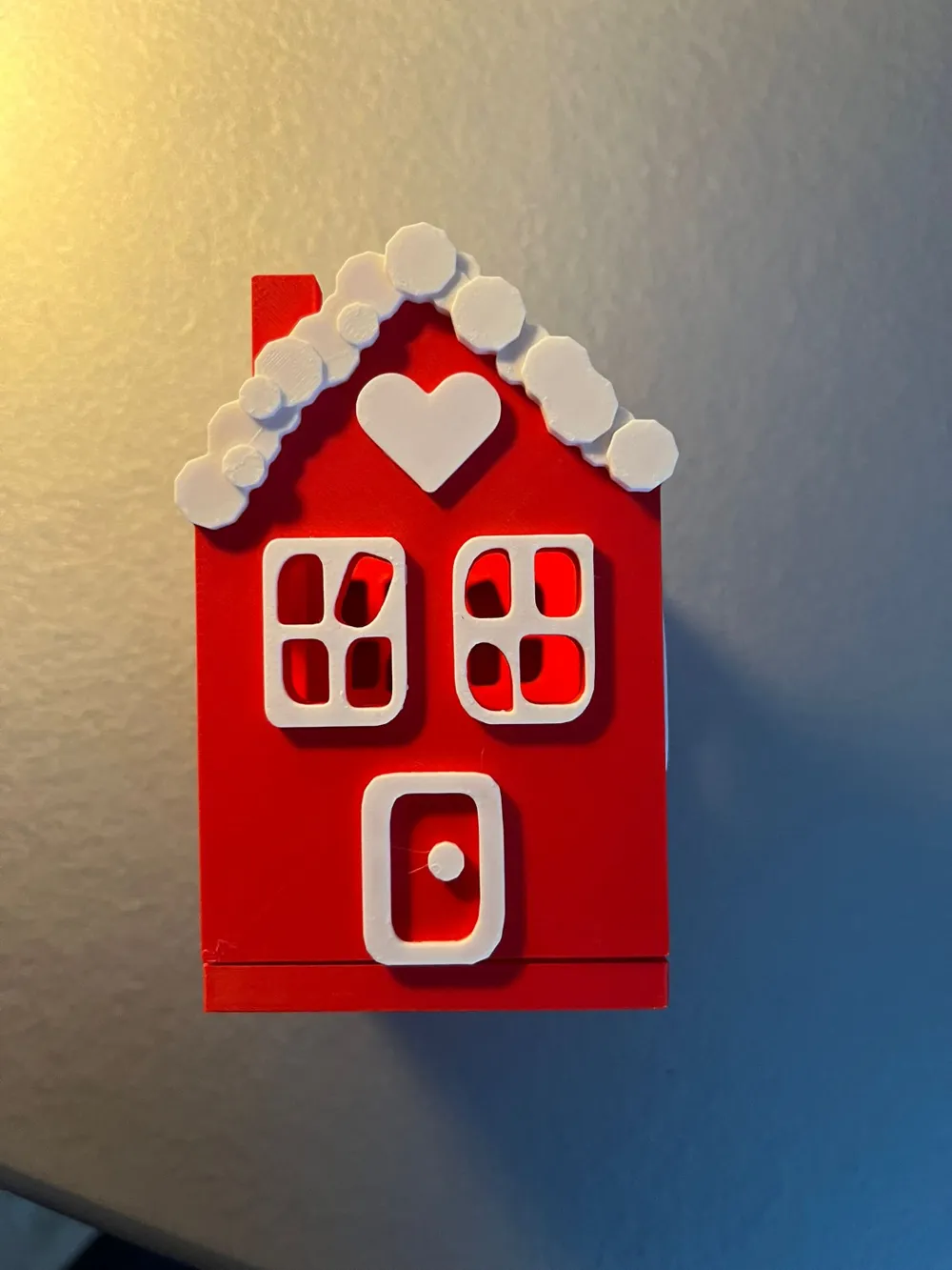 Red Gingerbread House For LED Candle by Tiborges - MakerWorld